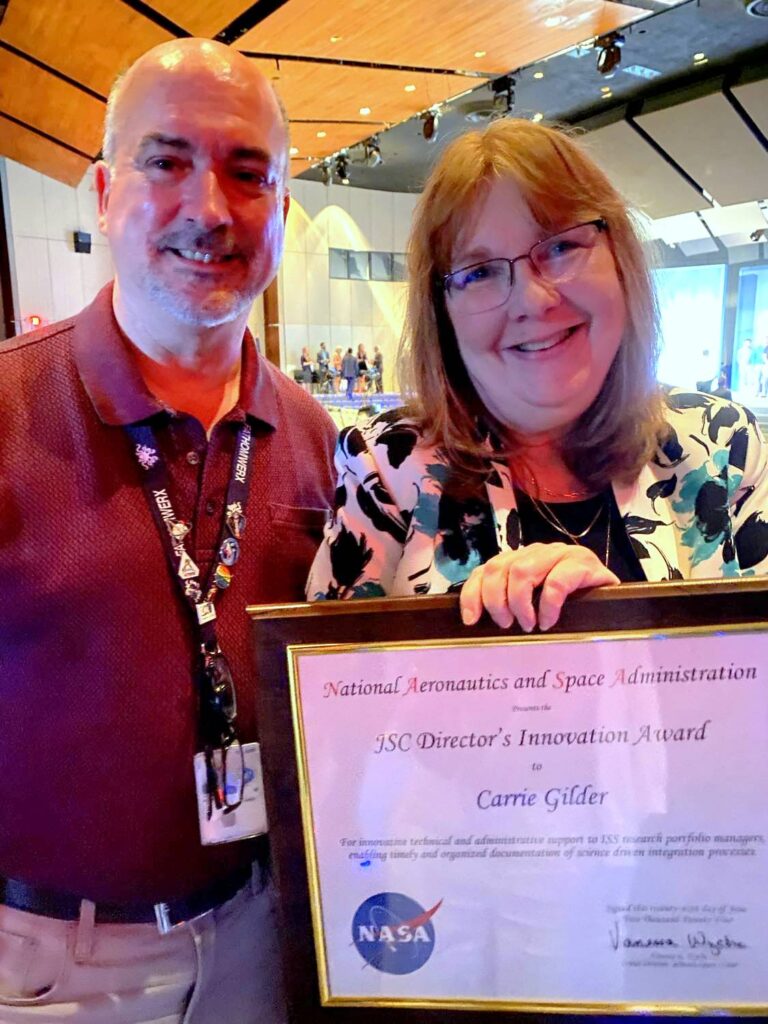 Carrie Gilder receives JSC Director’s Innovation Award | Barrios